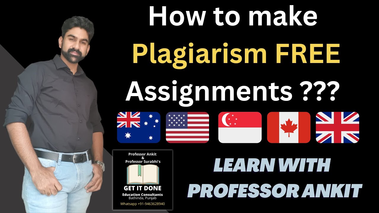 Assignment help - How to make PLAGIARISM FREE Assignments - YouTube