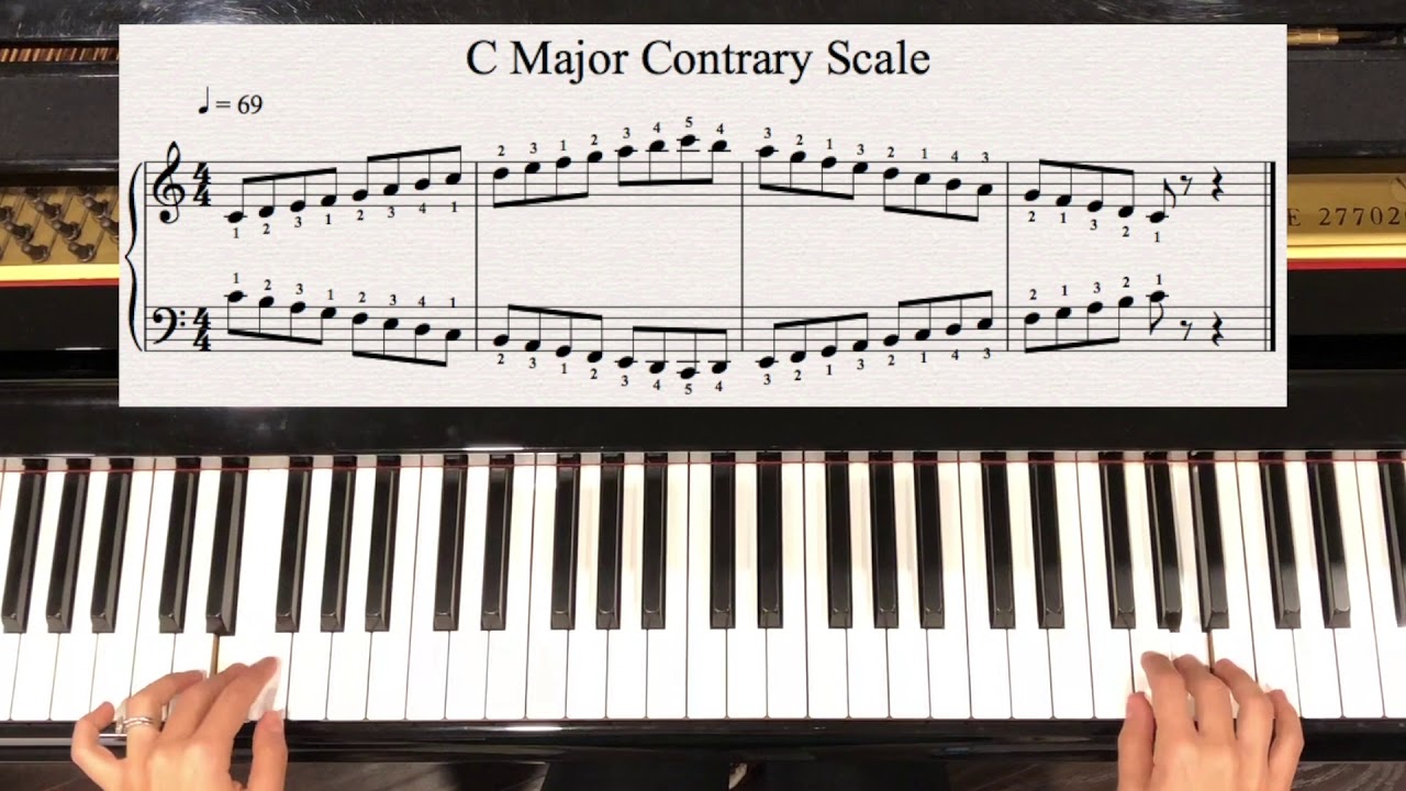 C Major Contrary Scale (Level 1 RCM) - YouTube