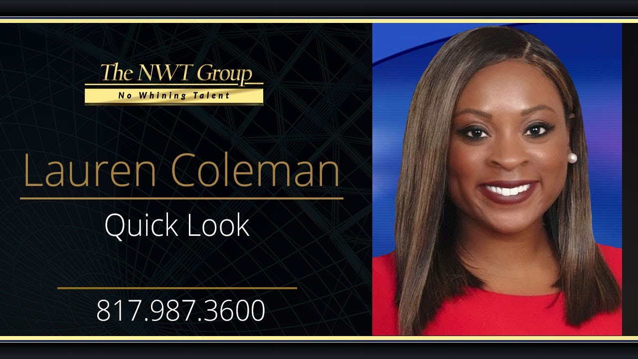 Lauren Coleman anchor and reporter highlights: Quick Look - YouTube