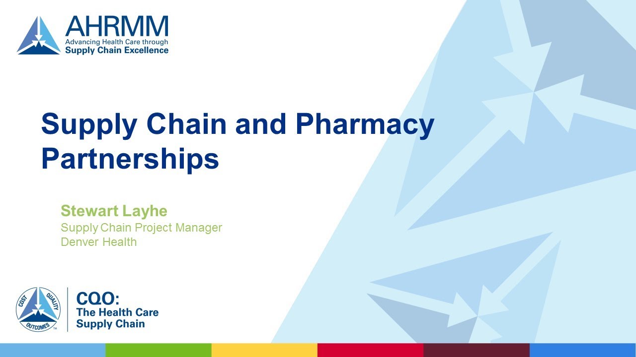 Supply Chain and Pharmacy Partnerships - YouTube