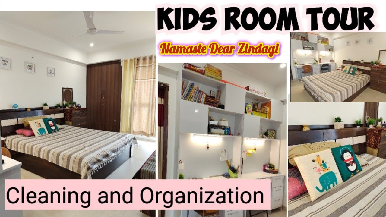 Kids room tour, cleaning and organisation ll बच्चों का कमरा कैसे साफ ...