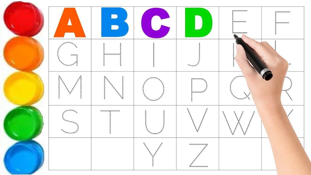 Learn ABCD Alphabets and numbers counting 123.Shapes for kids and ...