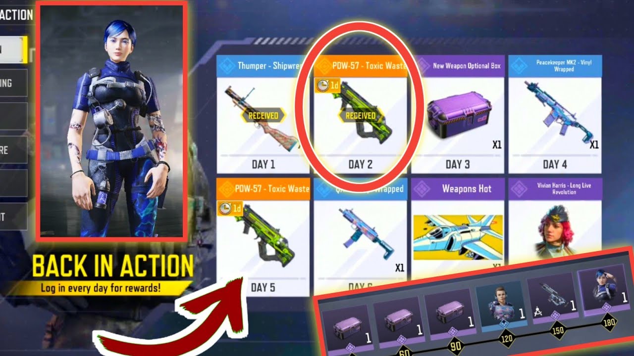 *NEW* How to get free legendary gun & Rewards in CODM Back in Action ...