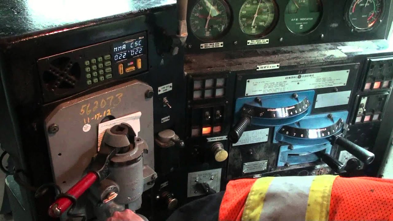 MMA B39-8 8546 cab ride approaching Brownville Junction 11 May 2013 ...