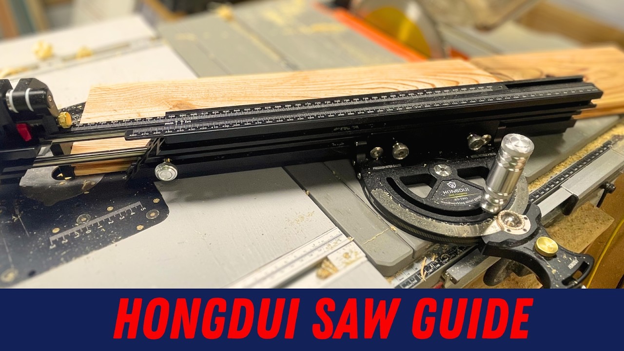 The HONGDUI Table Saw Mitre Guide and making Under Eave Base Units. - YouTube