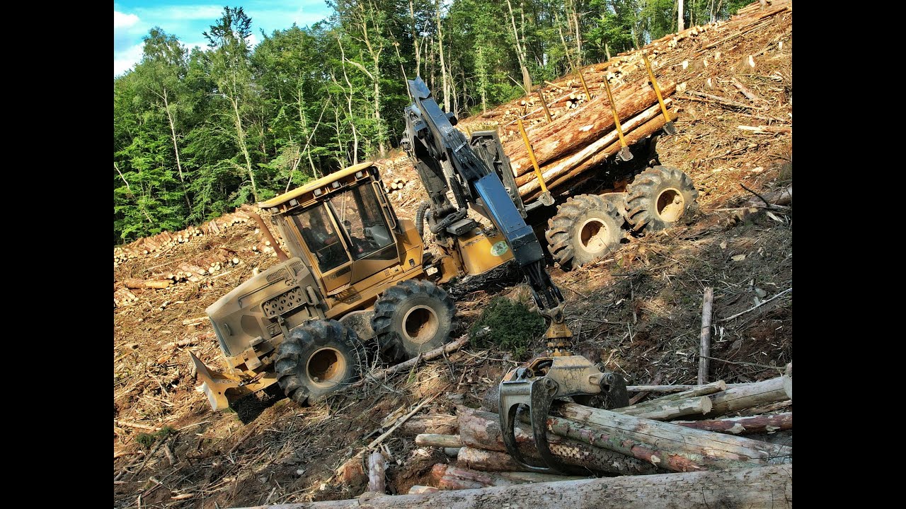 🌲4K| TCI 1075C • *THE big Canadian* • The BIGGEST Forwarders • Forwarder in Action • Tiger ...