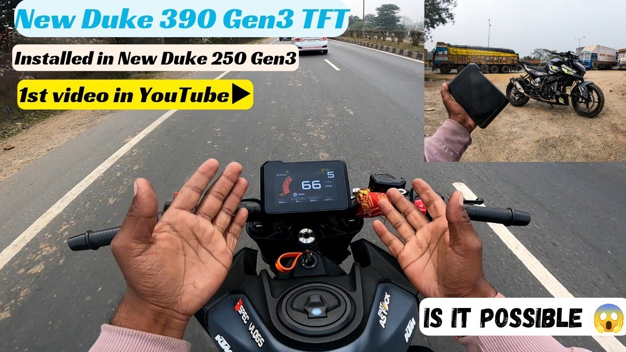 Duke 390 Gen3 TFT Meter Installed in New Duke 250 Gen3 🚀🤯| First Video ...