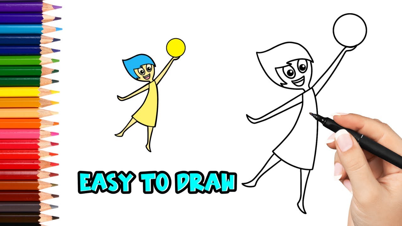 How to draw Joy from ’Inside Out’ amazing picture - YouTube