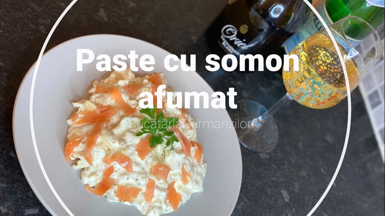 Reteta Paste cu Somon afumat si vin alb,cea mai simpla #Somon # ...