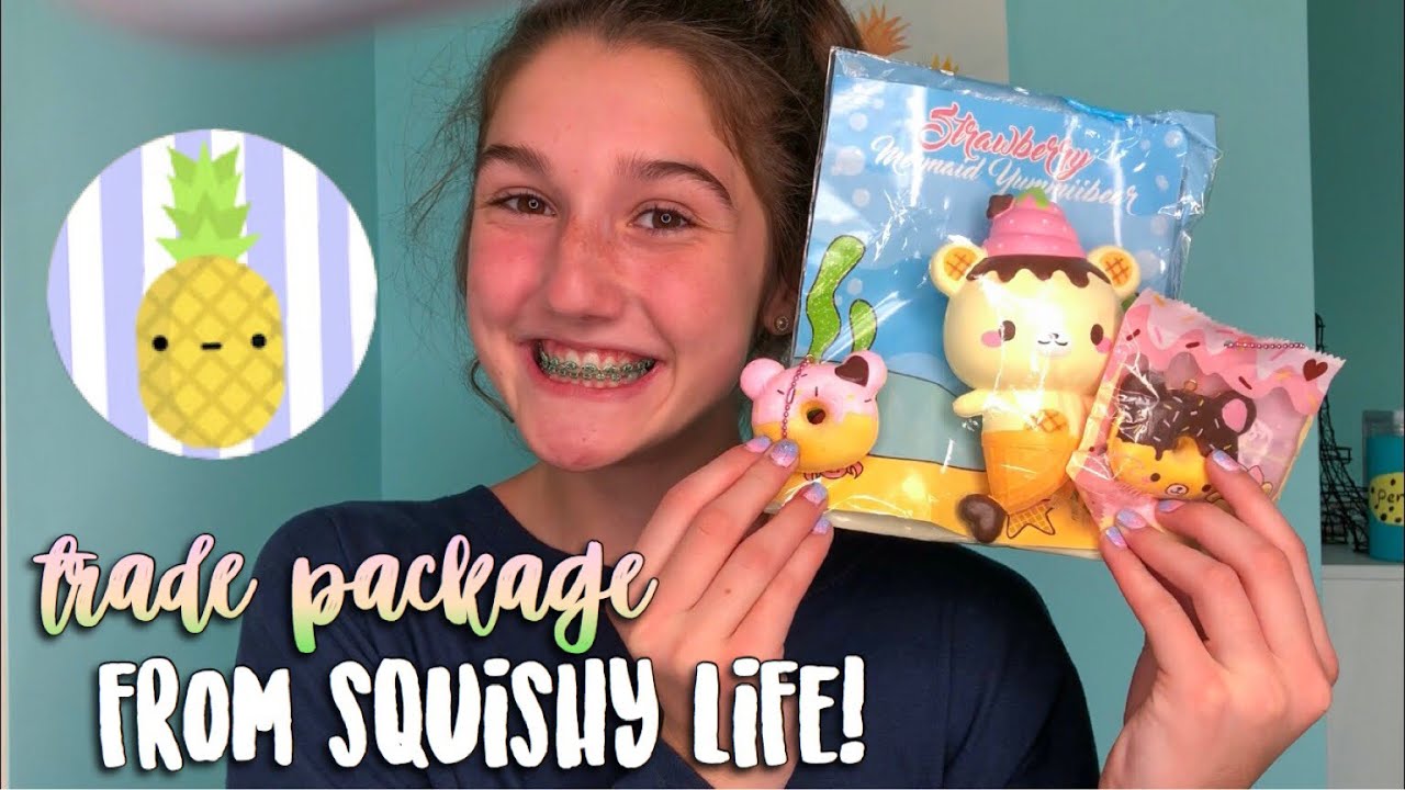SQUISHY TRADE PACKAGE WITH SQUISHY LIFE! - YouTube