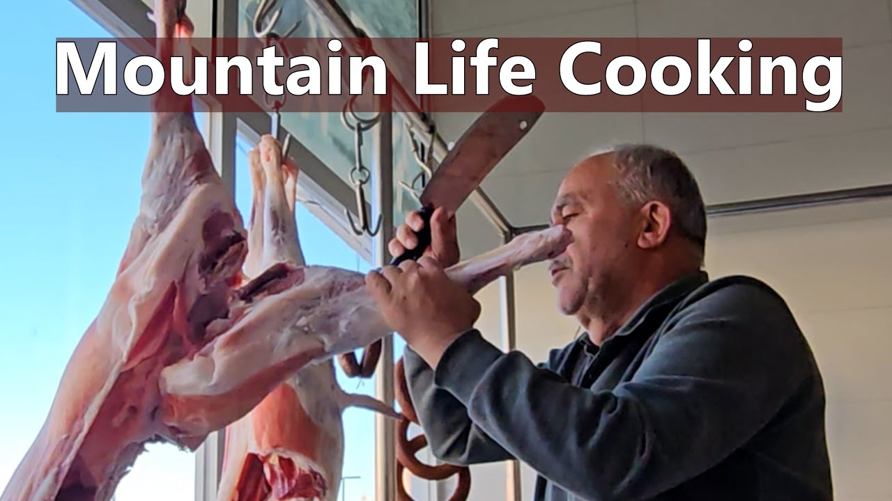 Turkish Village Outdoor Cooking Goat and Chicken Barbecue in Apple ...