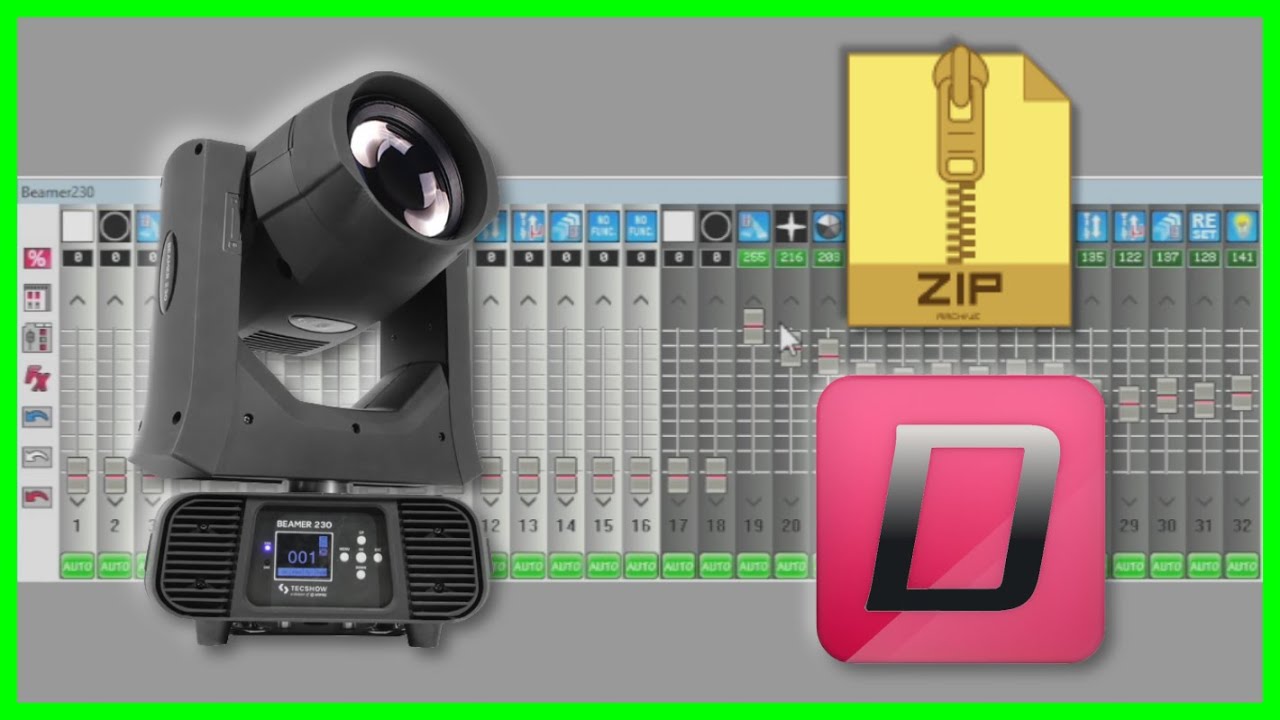 Daslight DVC3: Instalar Librería .ZIP (Cabezal Spot) - YouTube