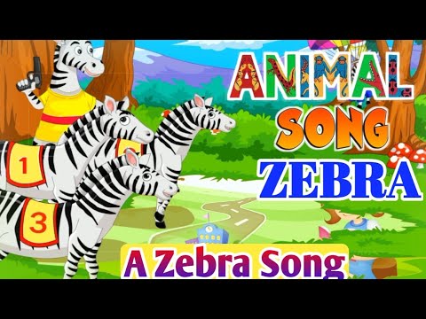 Animal Song Zebra | I have a Stips Black And White | Learn A Zebra Song ...