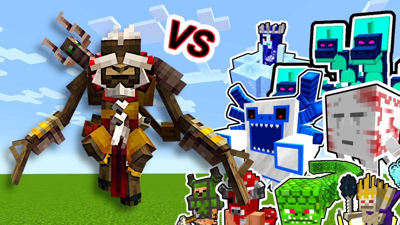 Tongbi, The Sculptor Vs. Twilight Forest Monsters in Minecraft Showcase ...