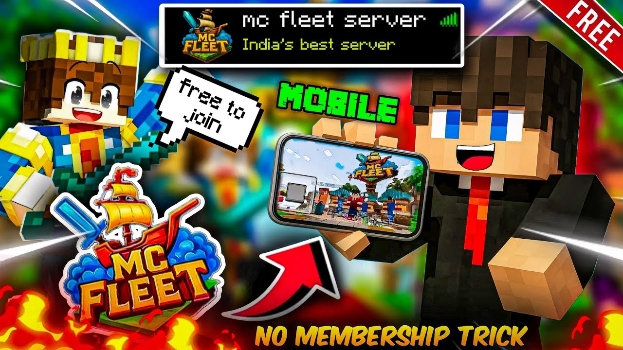 How To Joined @GamerFleet Smp In Minecraft Without Subscription - YouTube