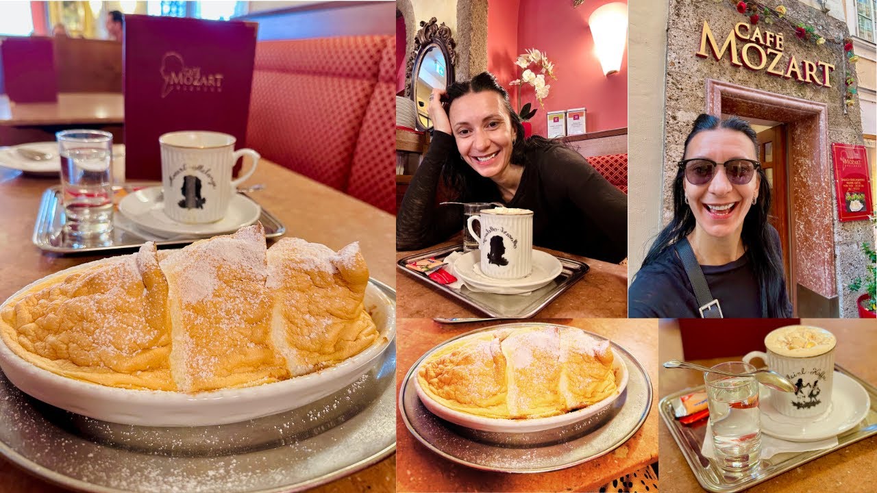 Trying the Salzburger Nockerl and Mozart Kaffee at CAFE MOZART in ...