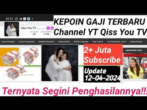 Amazing🤑😱!!! Update Gaji YouTube Ayu Ting Ting | Qiss You TV Terbaru #gajiyoutuberpemulaterbaru ...