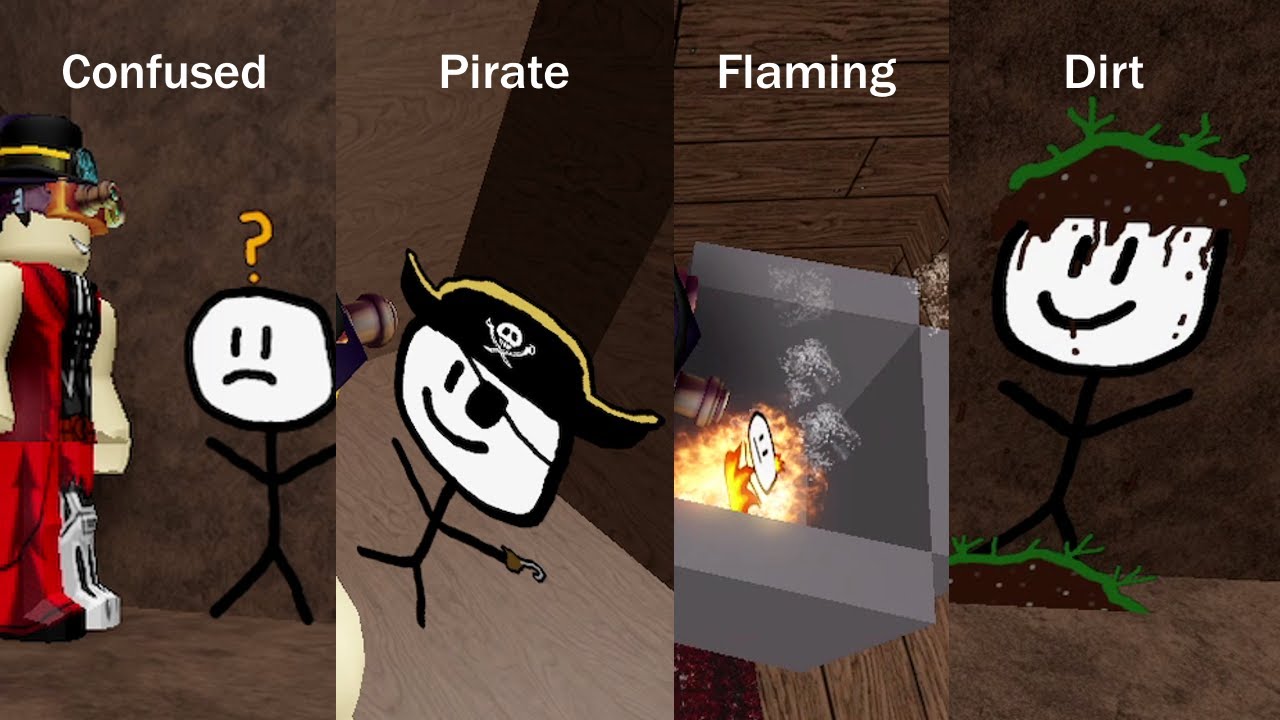 Find the Stickmen - How to get "Confused, Pirate, Dirt & Flaming ...