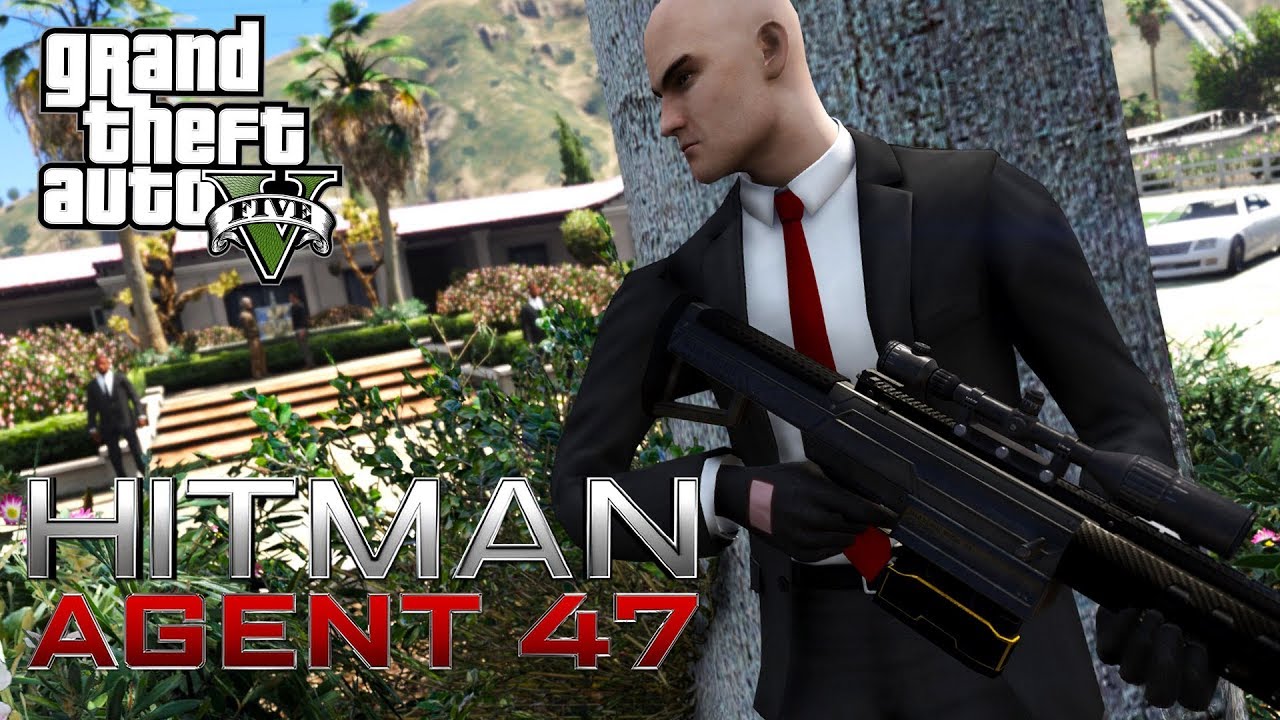 GTA5 刺客任務：殺手47模組 / 代号47 / Hitman Agent 47【將將】 - YouTube
