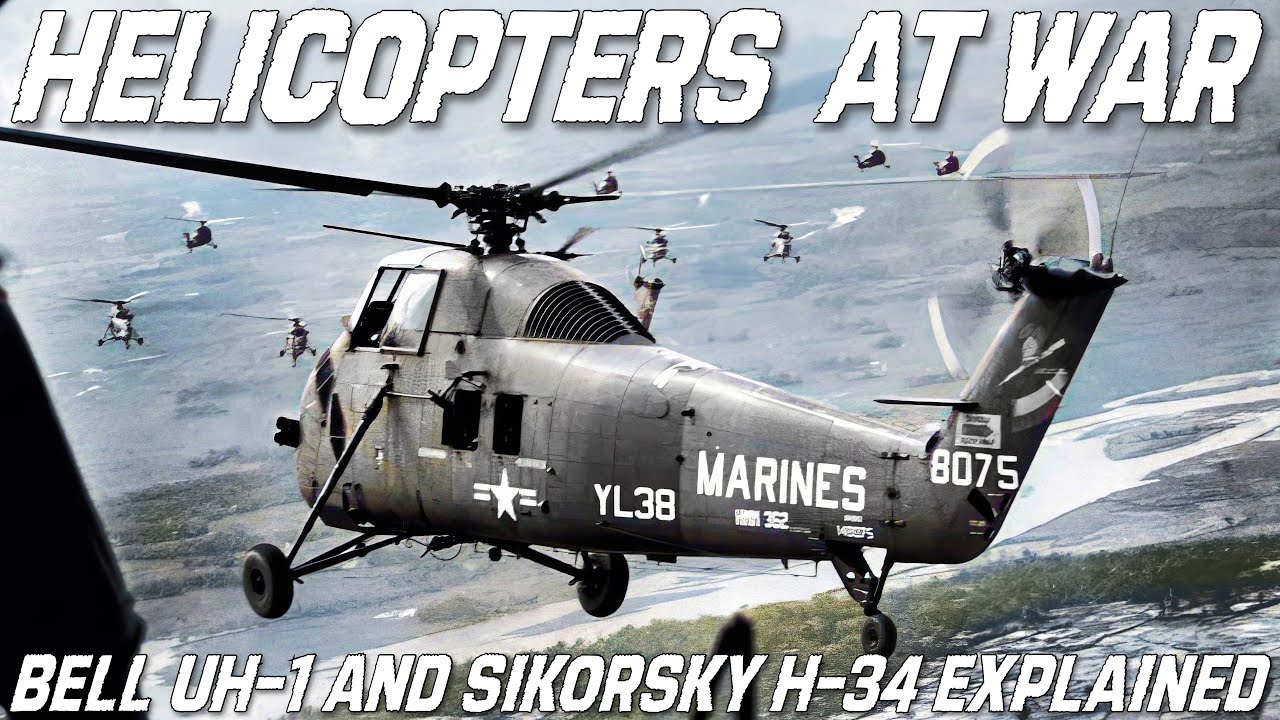 Helicopters At War. Sikorsky H-34 And Bell UH-1 | Listen To Hero And ...