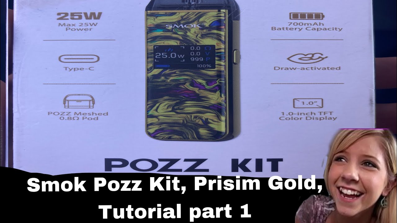 Smok Pozz Kit, Prisim Gold, Tutorial part 1 - YouTube