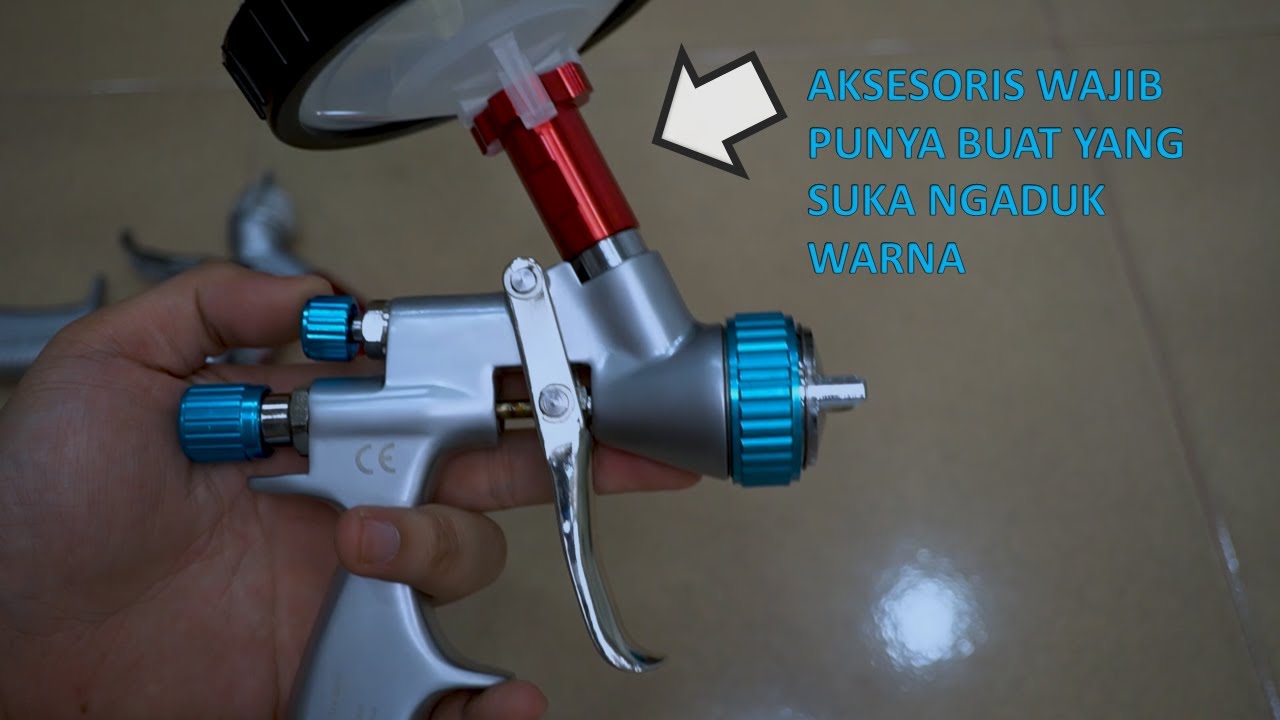 Aksesoris Spray Gun Yang Sangat Berguna | Adaptor Botol Gelas PPS - YouTube