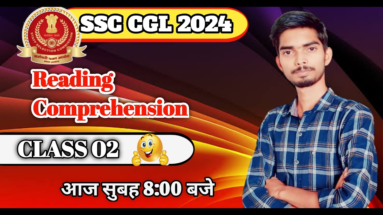 Reading Comprehension | Class 02 | CGL Practice | English By Ankit ...