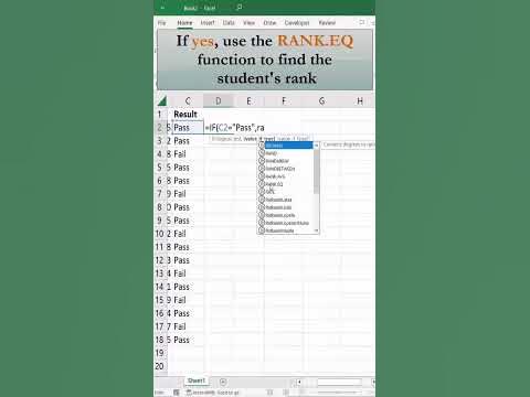 How to Use the RANK.EQ Function in Excel - YouTube