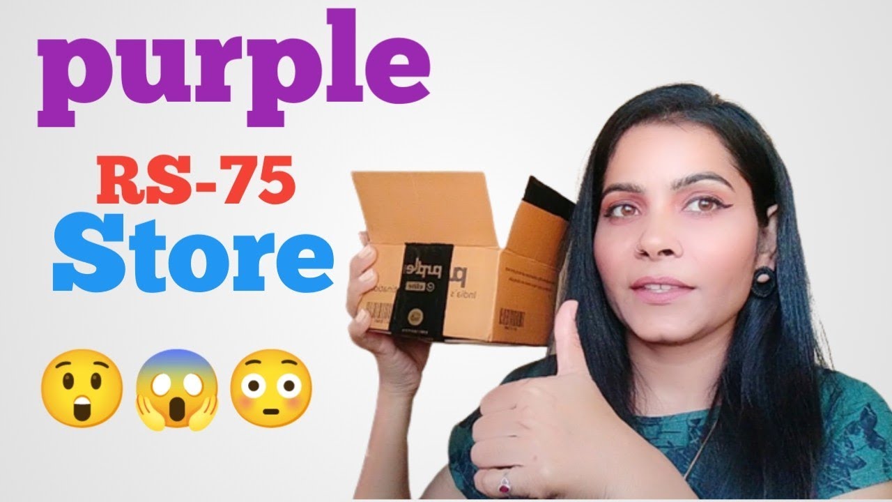*Huge* purple cheapest Makeup haul start rs-75 ।। purple store haul ...