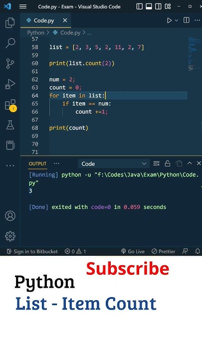 Python Interview Telugu: Python Lists (Count Item), Python For Beginners In Telugu, Python ...