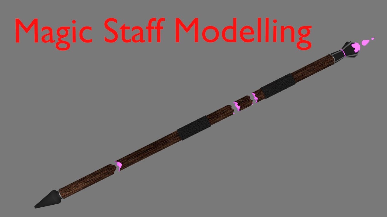 Blender: Magic Staff V2 Modelling Timelapse - YouTube