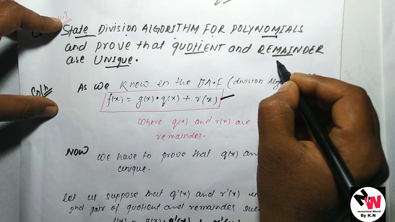 STATE DIVISION ALGORITHM FOR POLYNOMIALS PART2 YouTube STATE DIVISION ALGORITHM FOR POLYNOMIALS PART2 YouTube