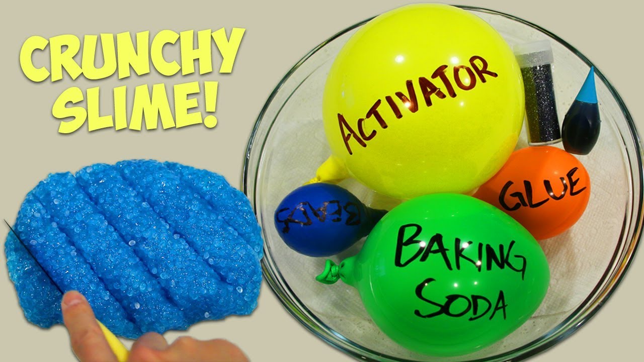 Making Slushie Crunchy Slime with Balloons! - YouTube