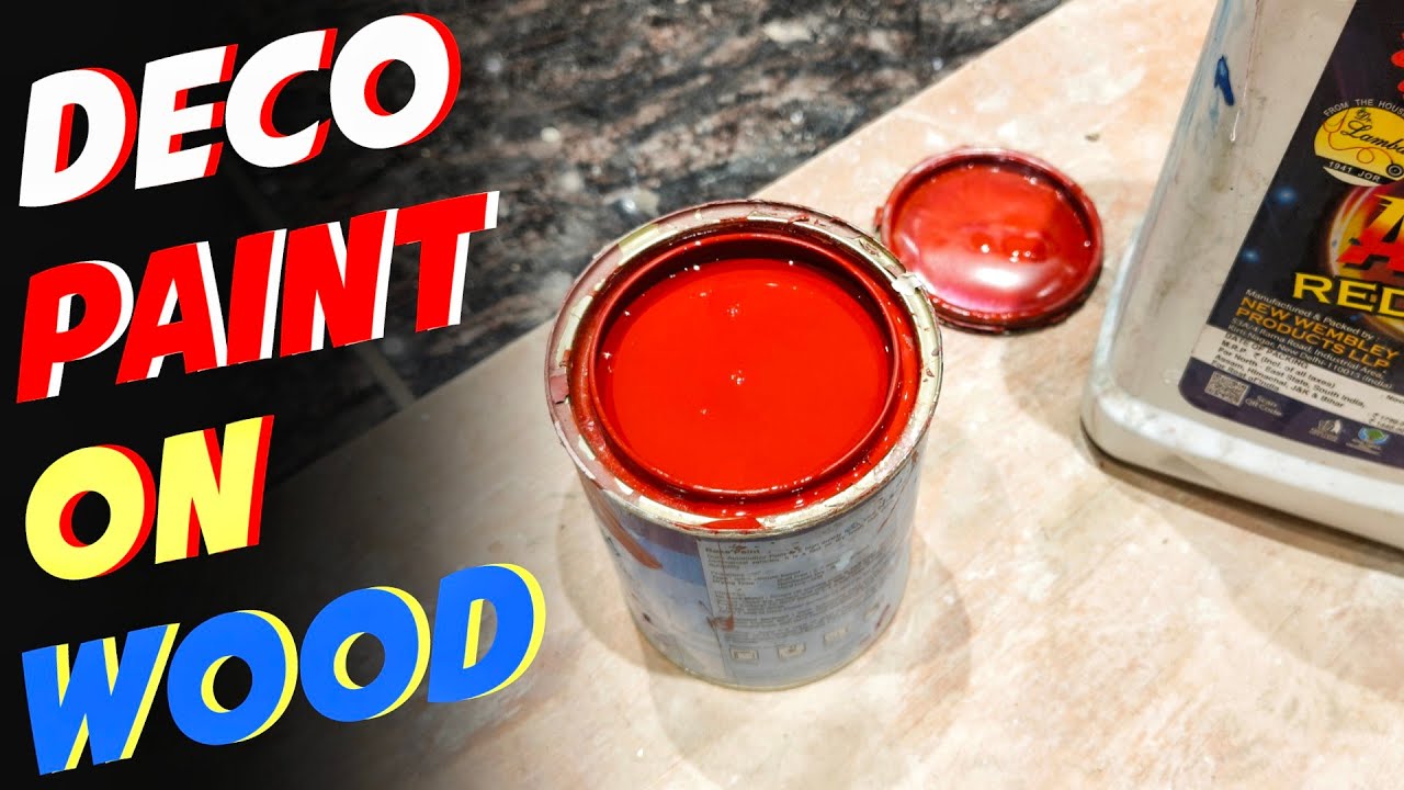 How to do deco paint on wood | Deco paint - YouTube