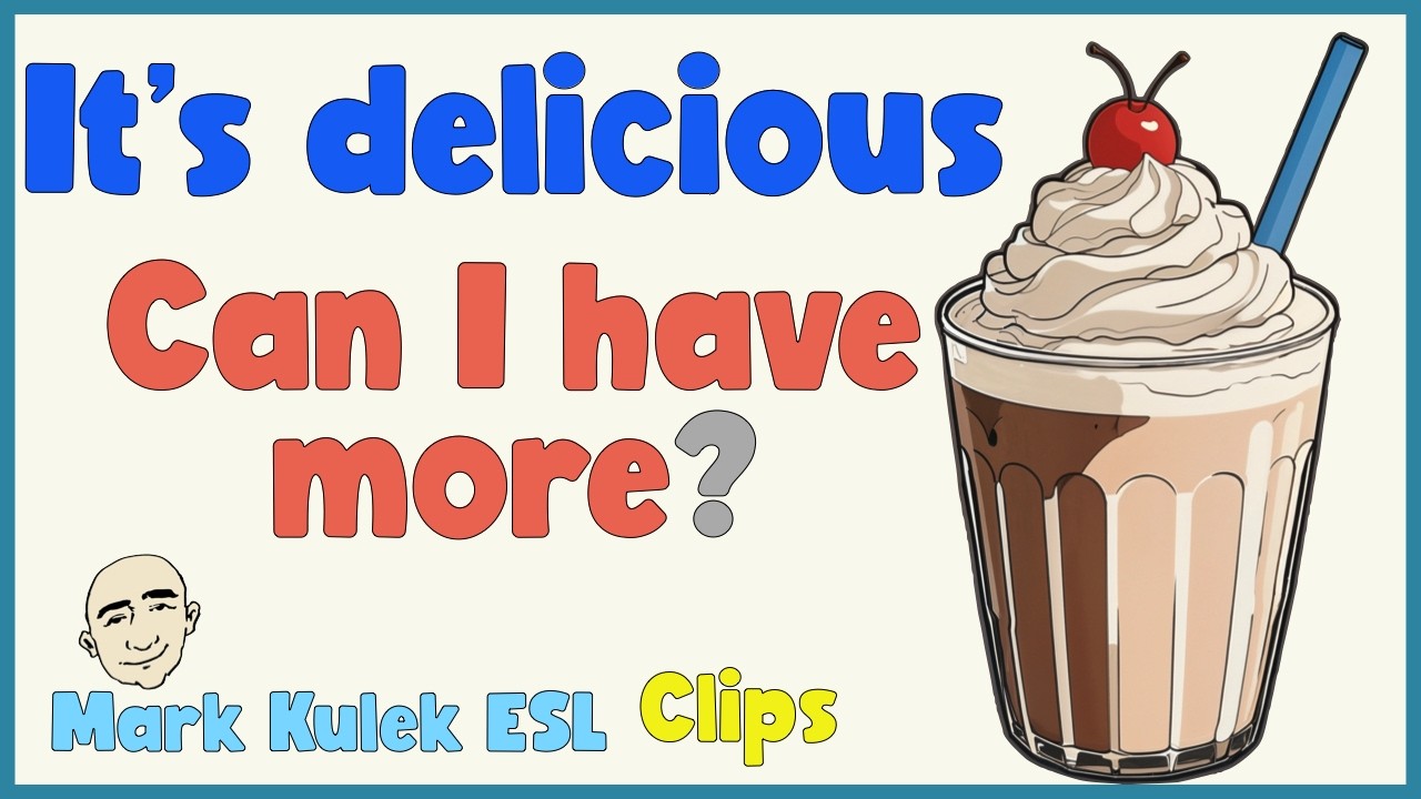 It's Delicious! Can I Have More? | English Speaking Practice with Mark ...