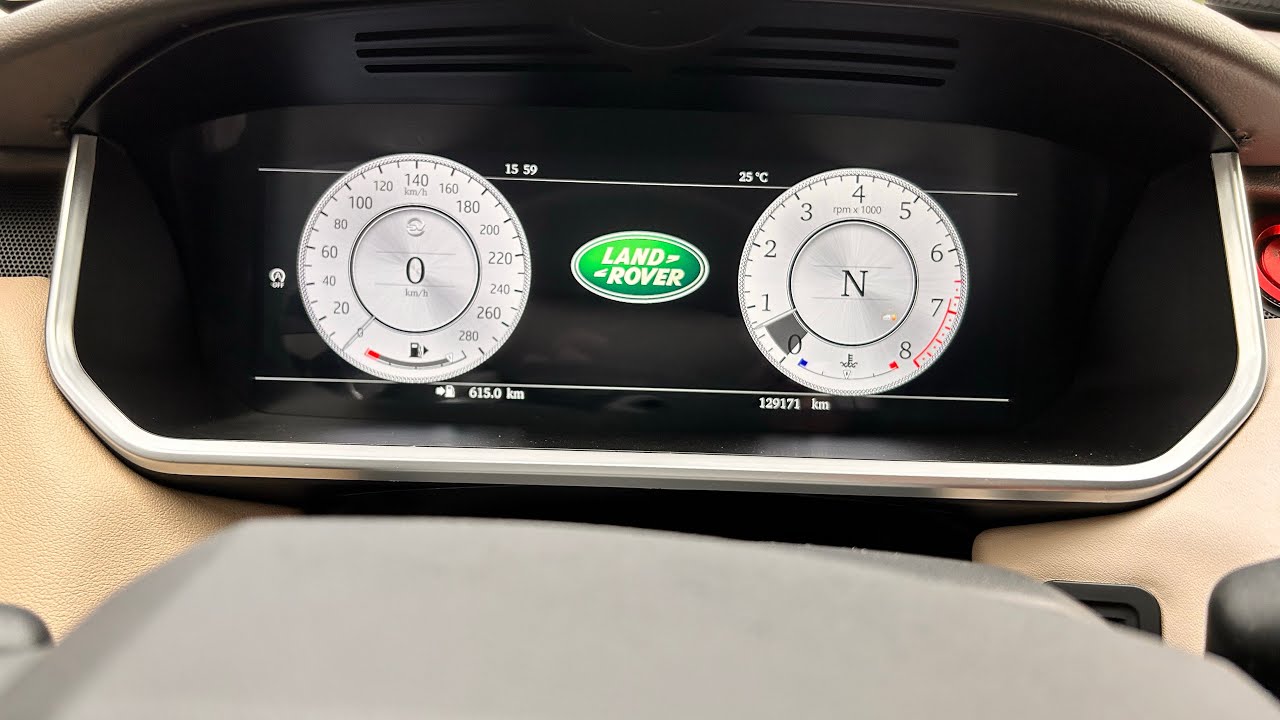 12.3 inch Range Rover Sport and Range Rover Vogue digital instrument ...