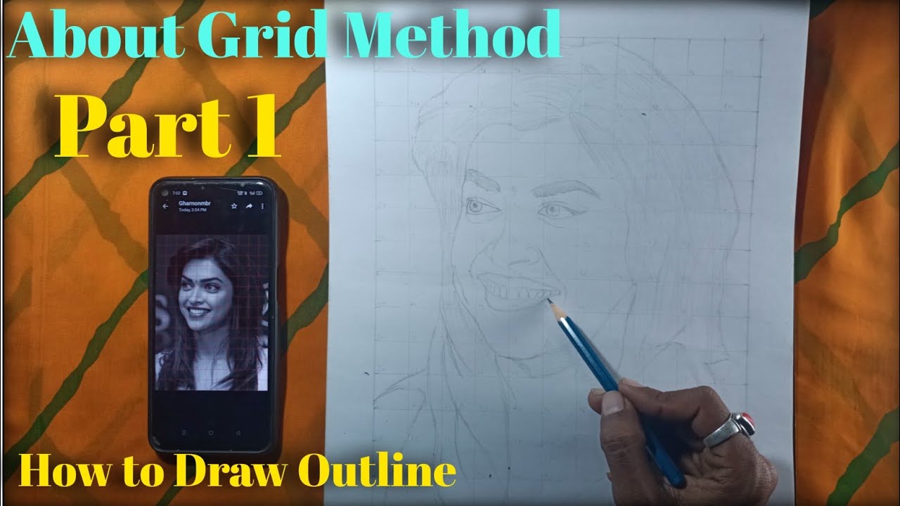 Deepika Padukone Drawing from Pathaan Part 1 || Outline tutorial step ...