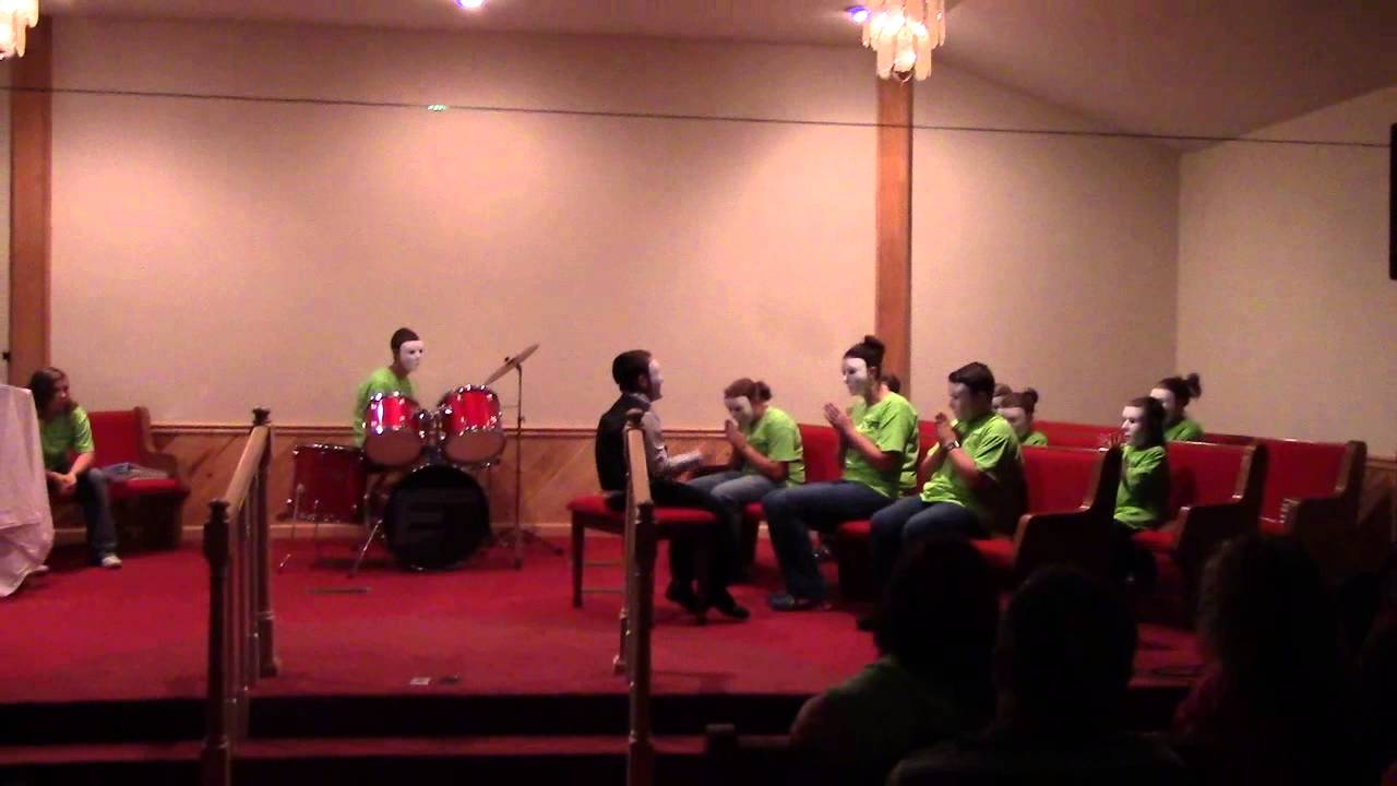 Caroleen Ch Church Am 8/31/14 Stained glass masquerade Youth skit - YouTube