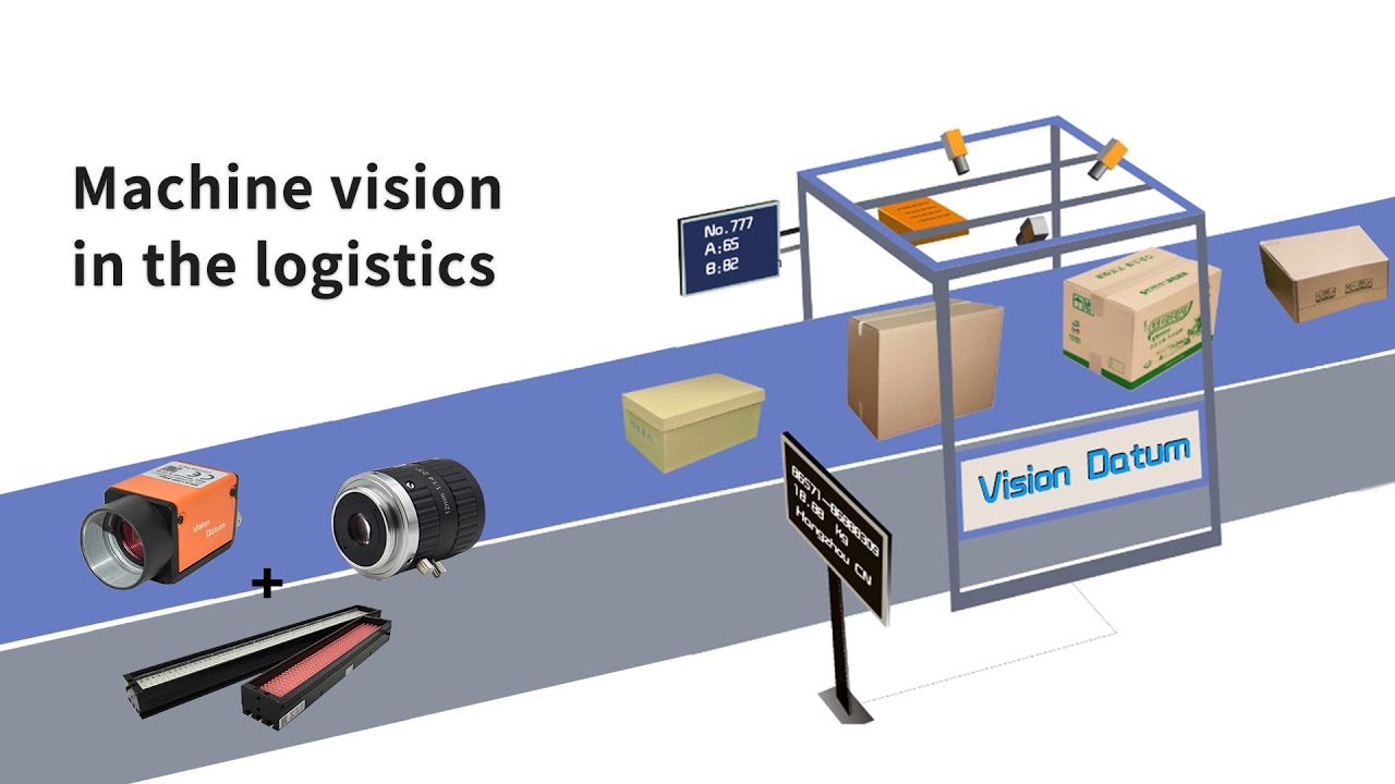 Machine vision in the logistics - YouTube