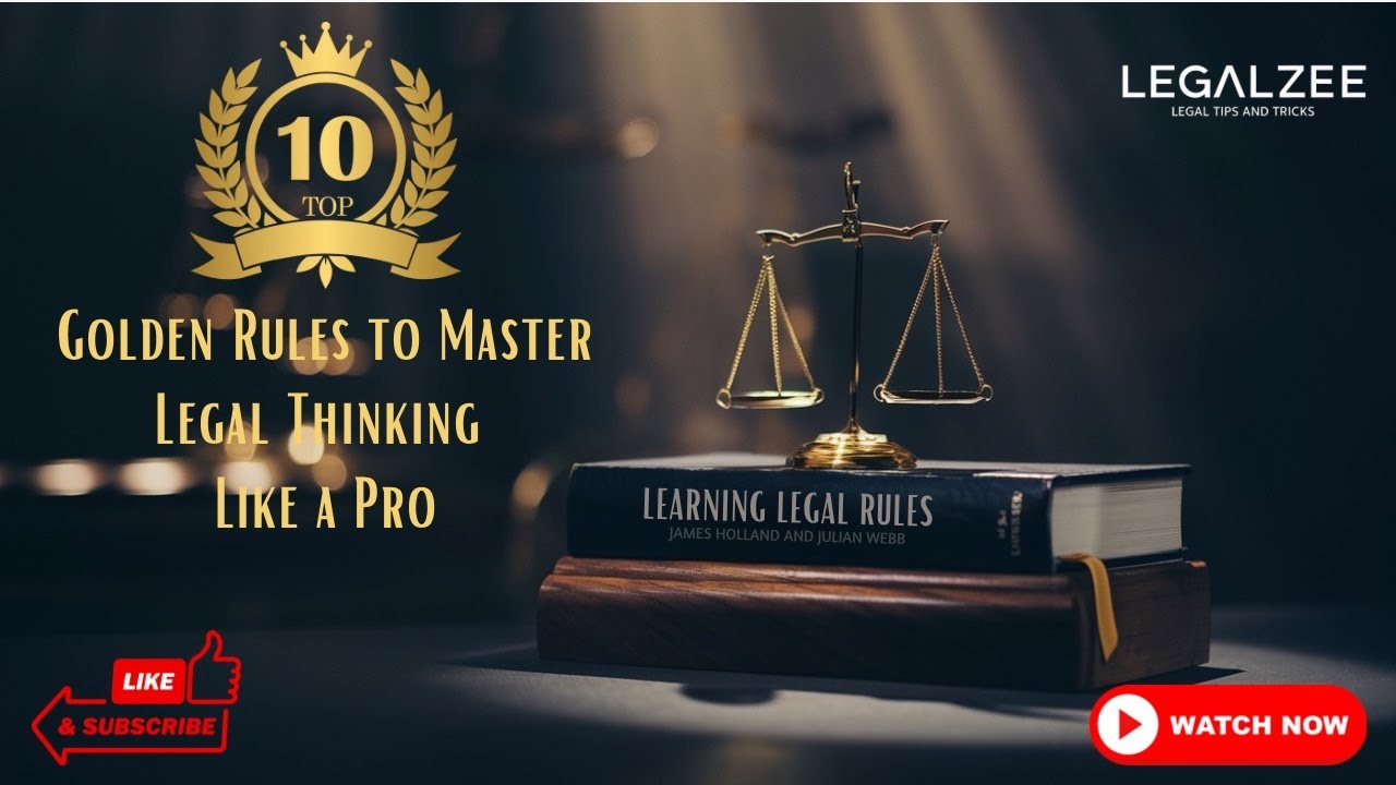 Legal Thinking Masterclass: 10 Rules Every Successful Lawyer Knows ...
