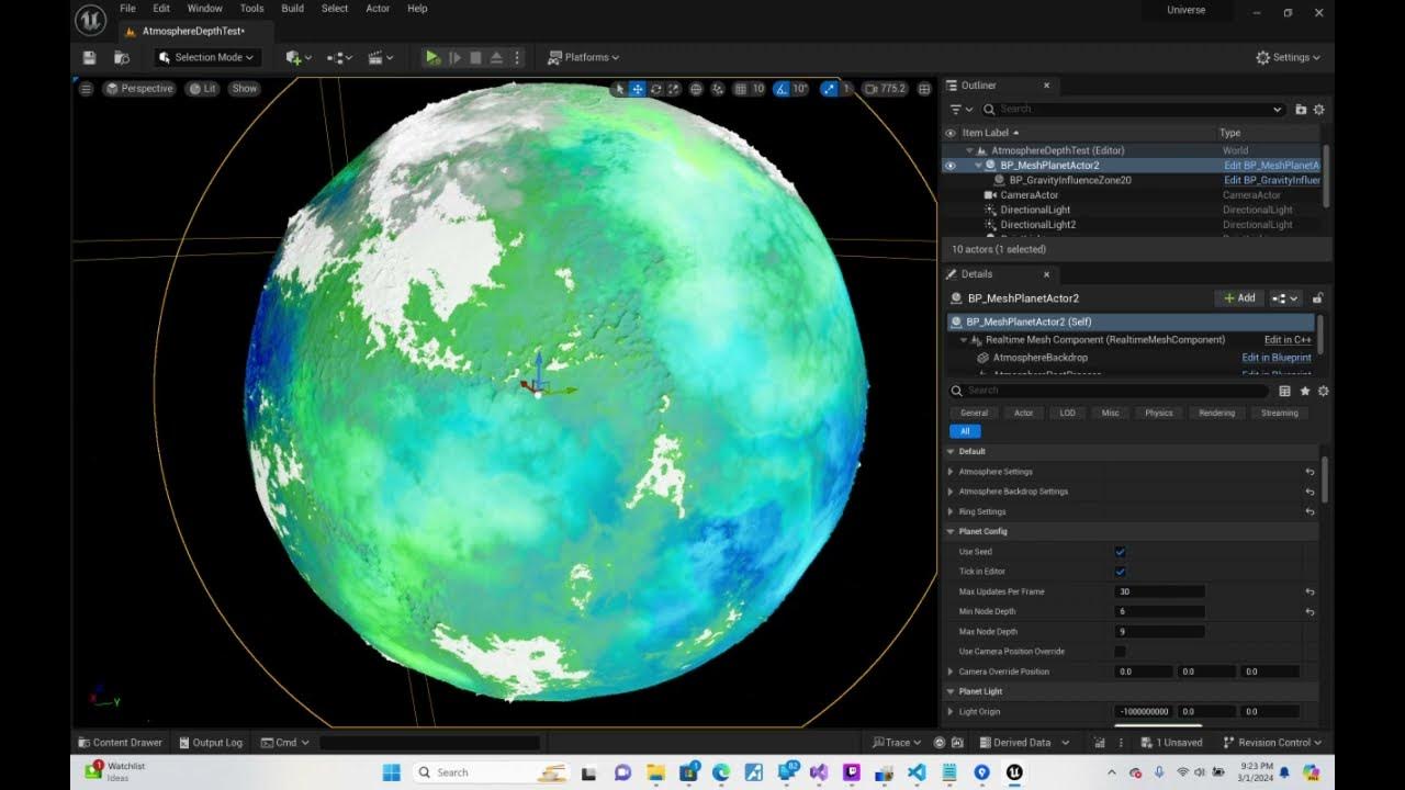 UE5 - Procedural Planet Materials - Multi Biome Planet Material Continued, No Voice - YouTube