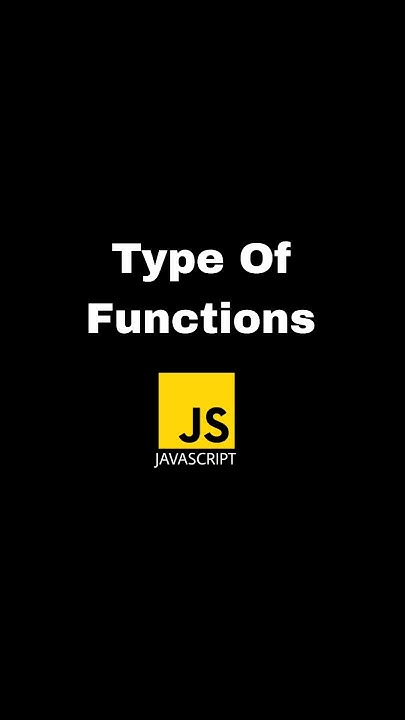 Type Of Functions #trending #coding #shortsvideo #shortviral #code #javascript #function - YouTube