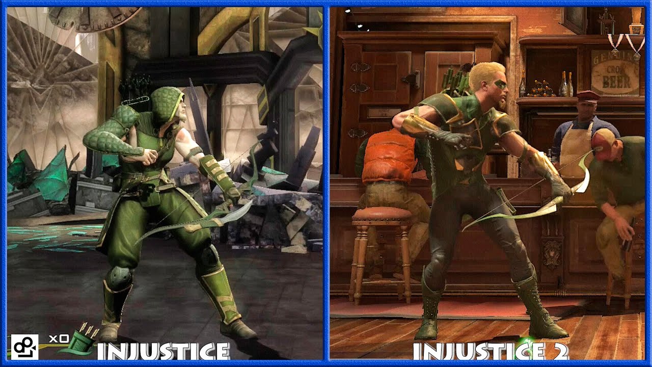GREEN ARROW Graphic Evolution 2013-2017 INJUSTICE | PS4 | - YouTube