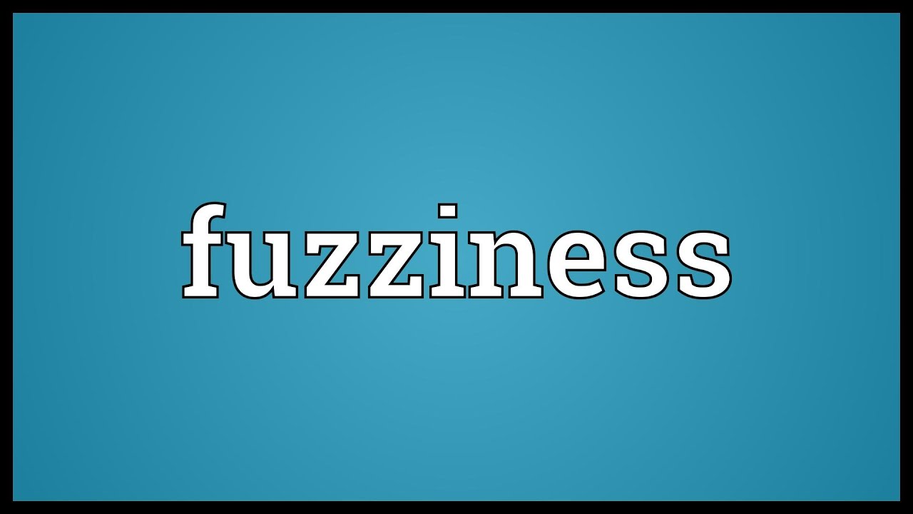Fuzziness Meaning - YouTube