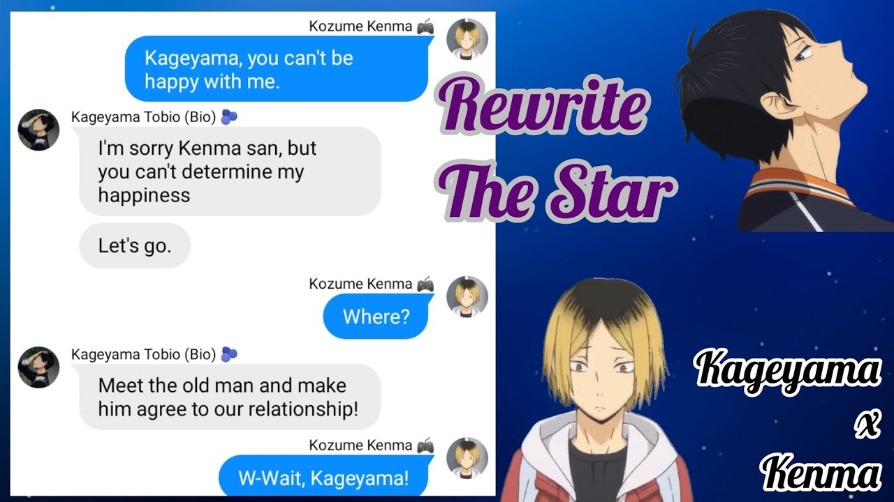 Haikyuu! KageKen/KenKage - Rewrite The Star - YouTube