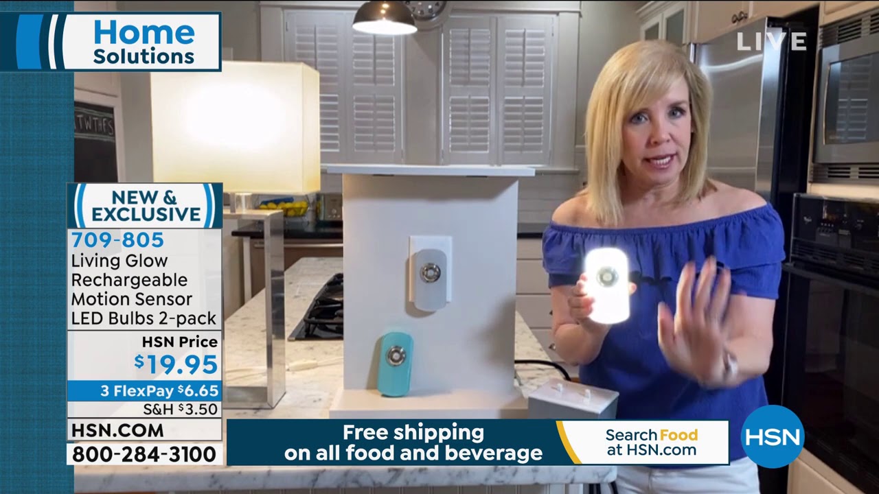 Living Glow Rechargeable Motion Sensor LED Bulbs 2pack - YouTube