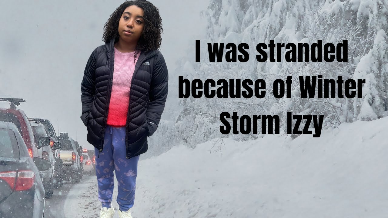 Traveling during Winter Storm Izzy Vlog | I was Stranded ! - YouTube