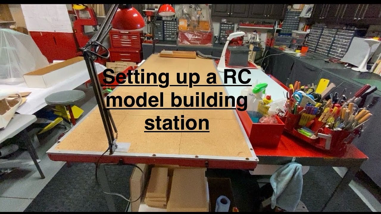 Setting up RC airplane model work station - YouTube