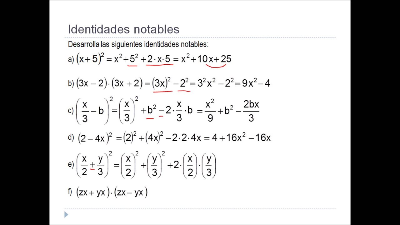 Identidades Notables. Ejercicio II - YouTube