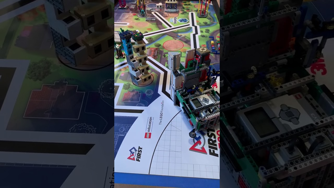 First LEGO League, City Shaper, missions to move the blocks - YouTube